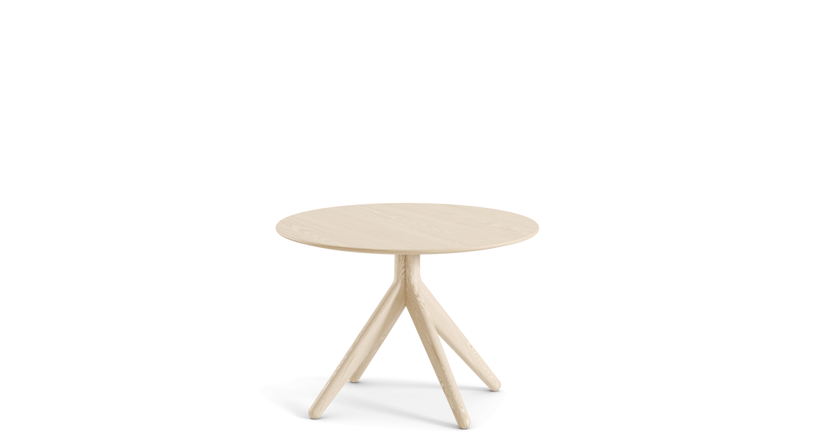 The Ramo-X Column Table, lounge table with beautiful wooden details | Lundbergs Möbler