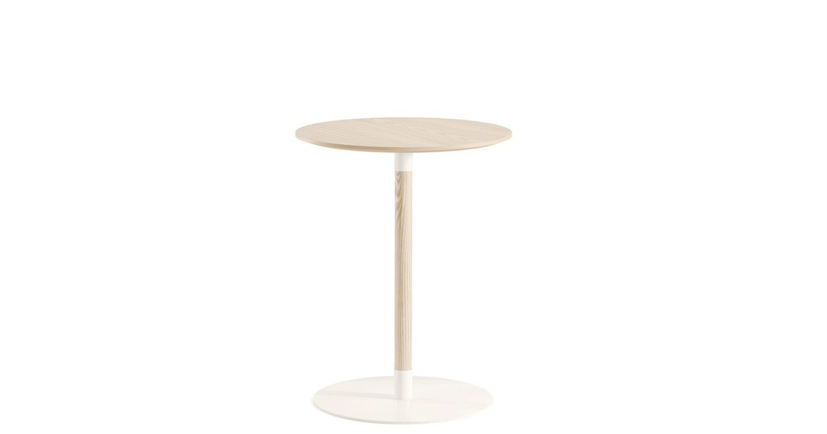 John - Round column table in wood, height 900mm | Lundbergs Möbler