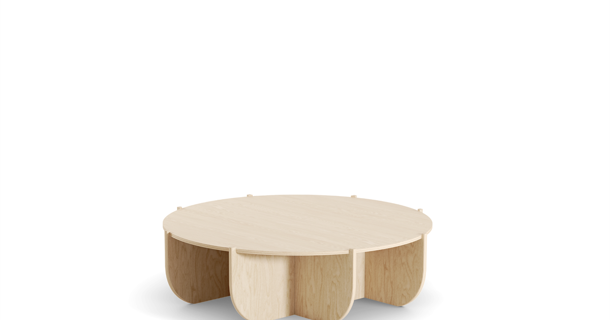 Funghi Piccolo 35 – Innovative wooden coffee table with sculptural ...