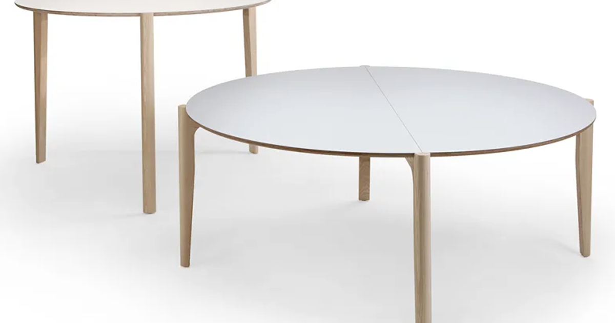Oas Big, stora runda träbord med Möbelfakta & EPD Lundbergs Möbler ...