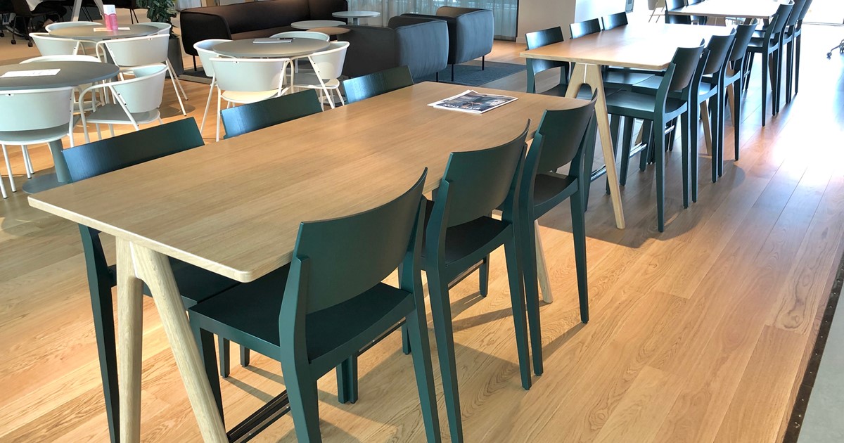 High wooden tables for public environments. Height 900mm/ 1050mm / 1100 ...